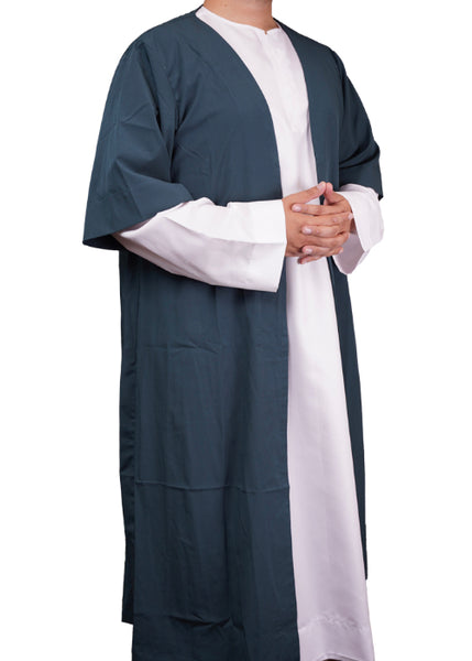 Blue-Teal Summer Half Sleeve Jubbah– Ibreez Collections