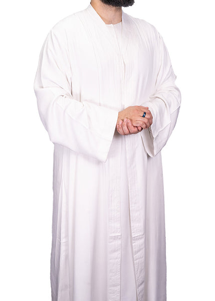 White Jubbah & Thobe Set - Ibreez Collections
